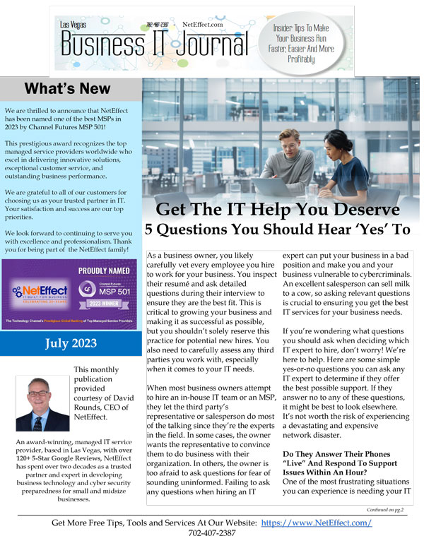 Newsletters | NetEffect, LLC